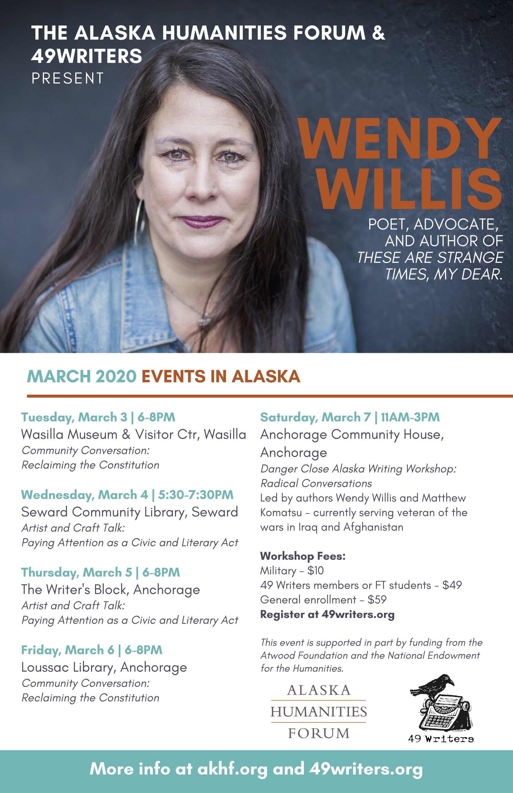 6:30pm: Wendy Willis reading, “These Are Strange Times, My Dear” – The ...